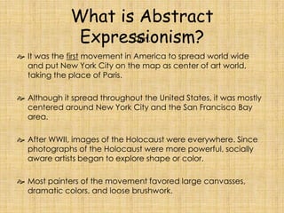 Abstract Expressionism | PPTX