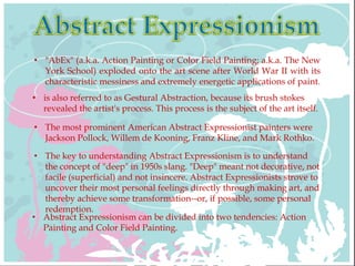 Abstract expressionism | PPT