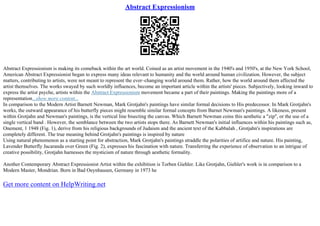Abstract Expressionism | PDF | Painting | Arts and Crafts