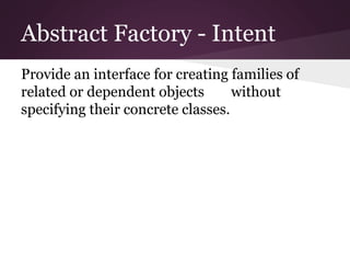 Abstract Factory Design Pattern | PPTX