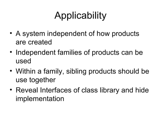 Abstract Factory Pattern Ppt