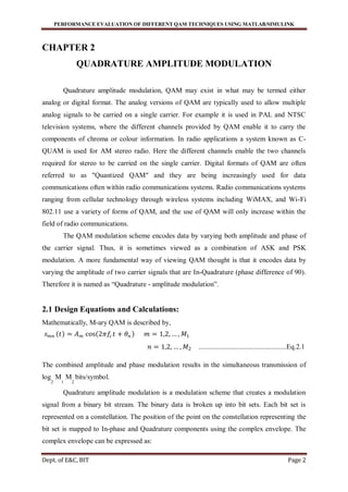 Performance Evaluation of Different QAM Techniques Using Matlab ...
