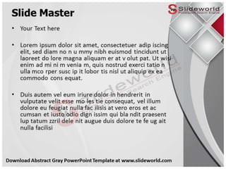 Abstract Gray PowerPoint Template - Slideworld | PPTX