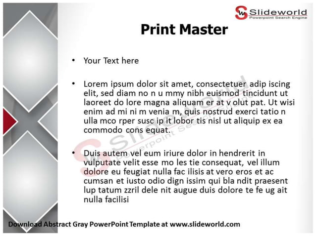 Abstract Gray PowerPoint Template - Slideworld | PPTX