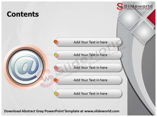 Abstract Gray PowerPoint Template - Slideworld | PPTX