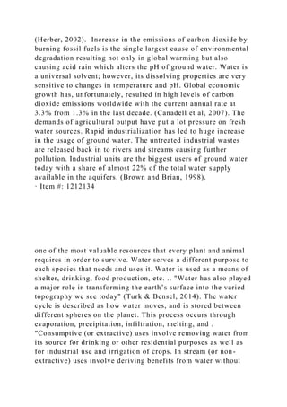 AbstractGround water is the biggest source of drinking water ava.docx ...