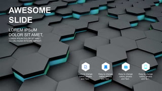Abstract Hi-Tech Hexagons PowerPoint Templates.pptx