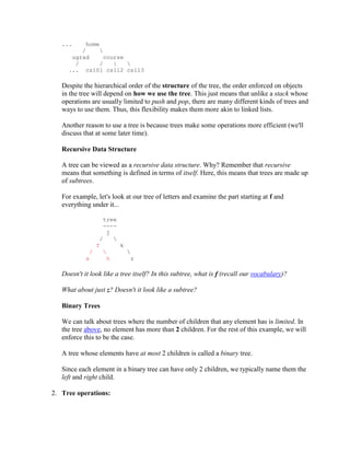 Abstract idea of a tree | DOCX | Programming Languages | Computing