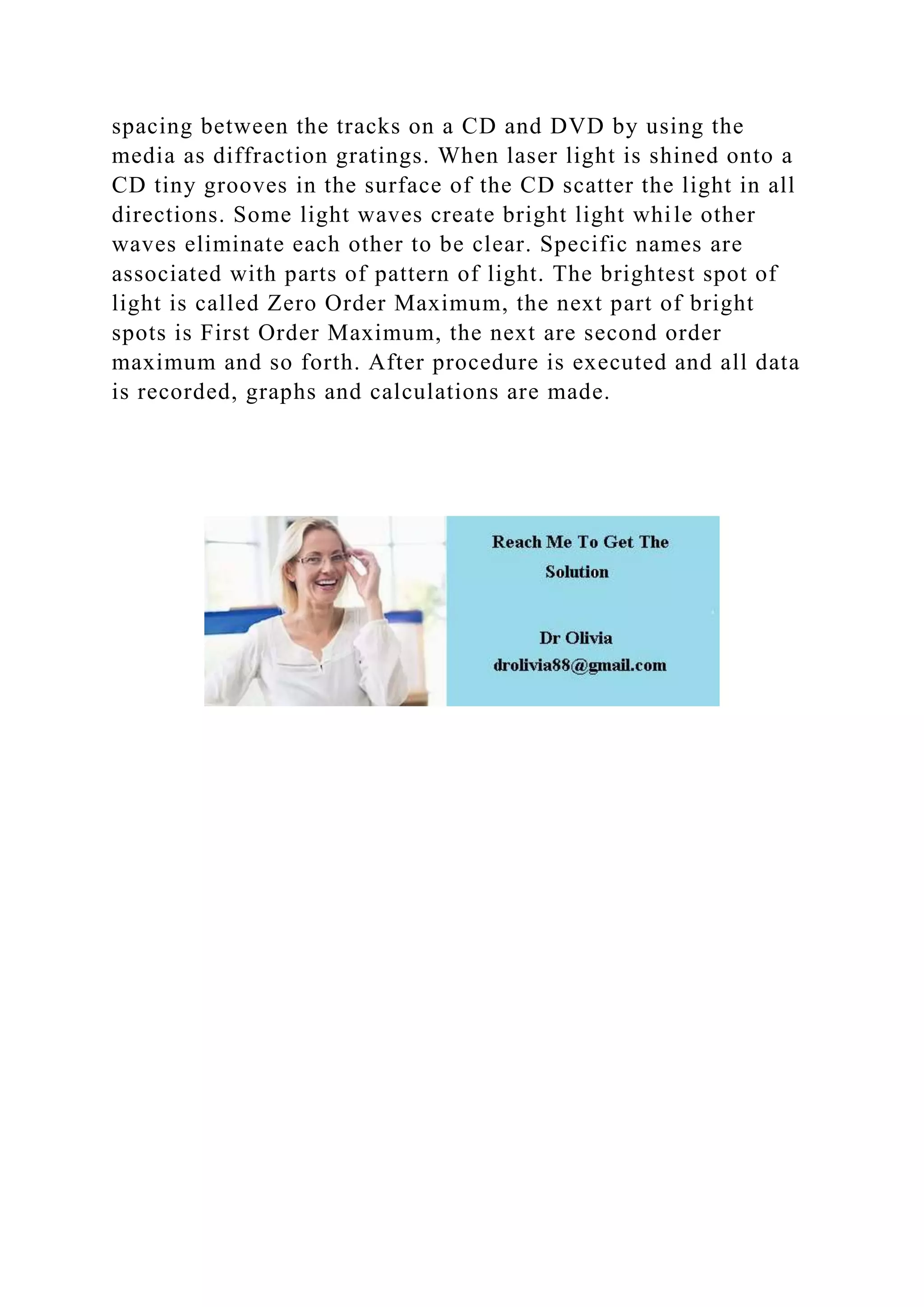 Abstract In this lab we calculated the track spacing on DVD’s a.docx