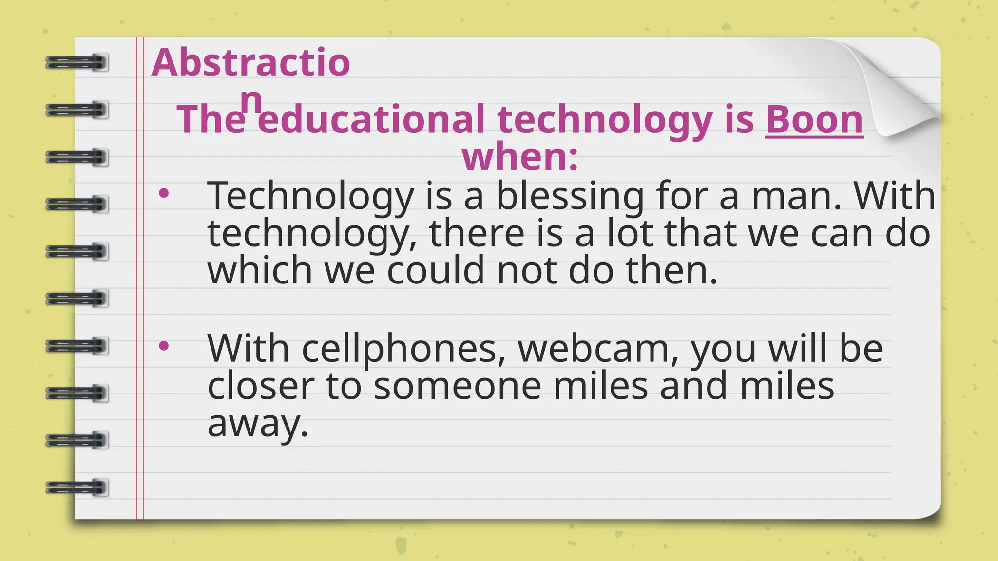 abstraction lesson 2 boon and bane...... | PPT