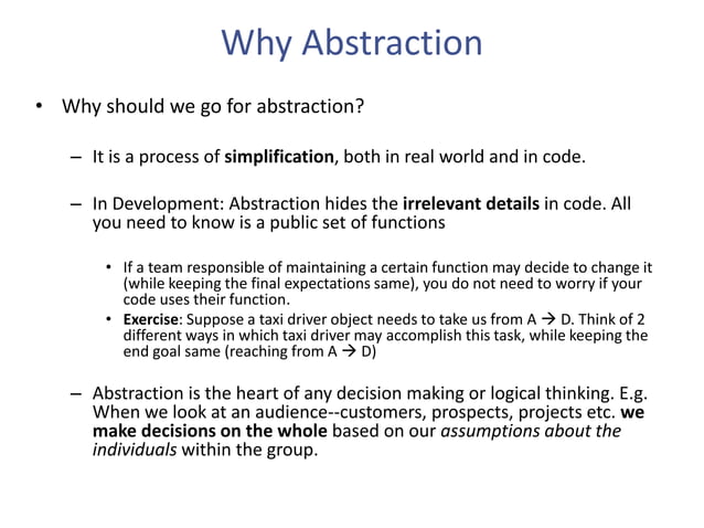Abstraction and Encapsulation | PPTX | Programming Languages | Computing