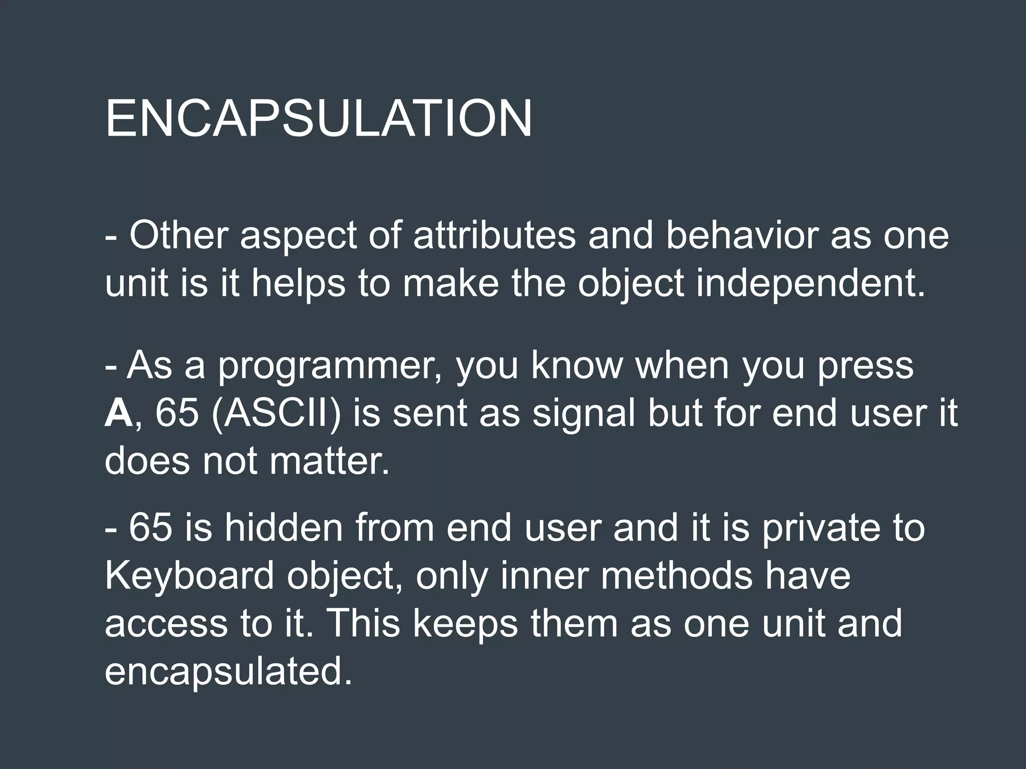 Abstraction and Encapsulation | PPT