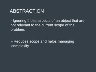 Abstraction and Encapsulation | PPT