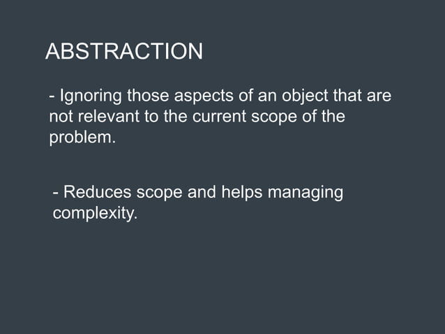 Abstraction and Encapsulation | PPT