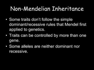 NonMendelian Genetics Part2 | PPTX