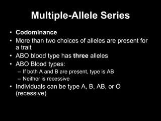 NonMendelian Genetics Part2 | PPTX