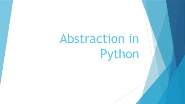 Abstraction in Python - Presentation.pptx