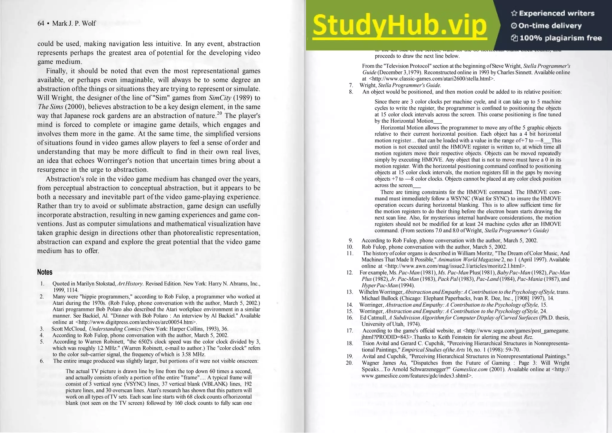Abstraction In The Video Game Pdf