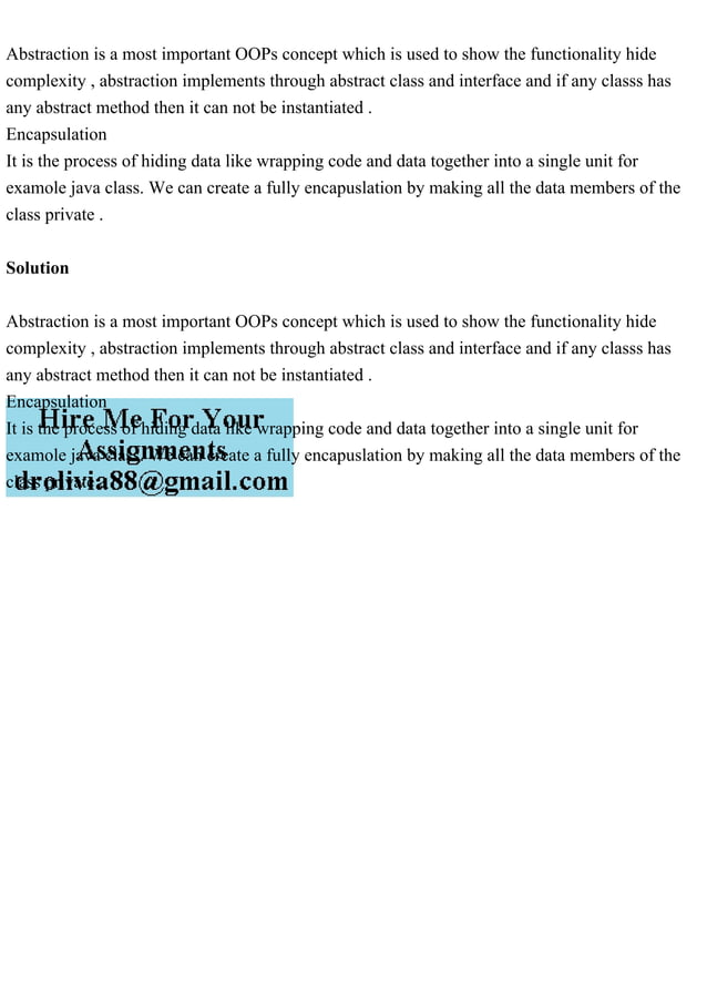 Abstraction is a most important OOPs concept which is used to show t.pdf