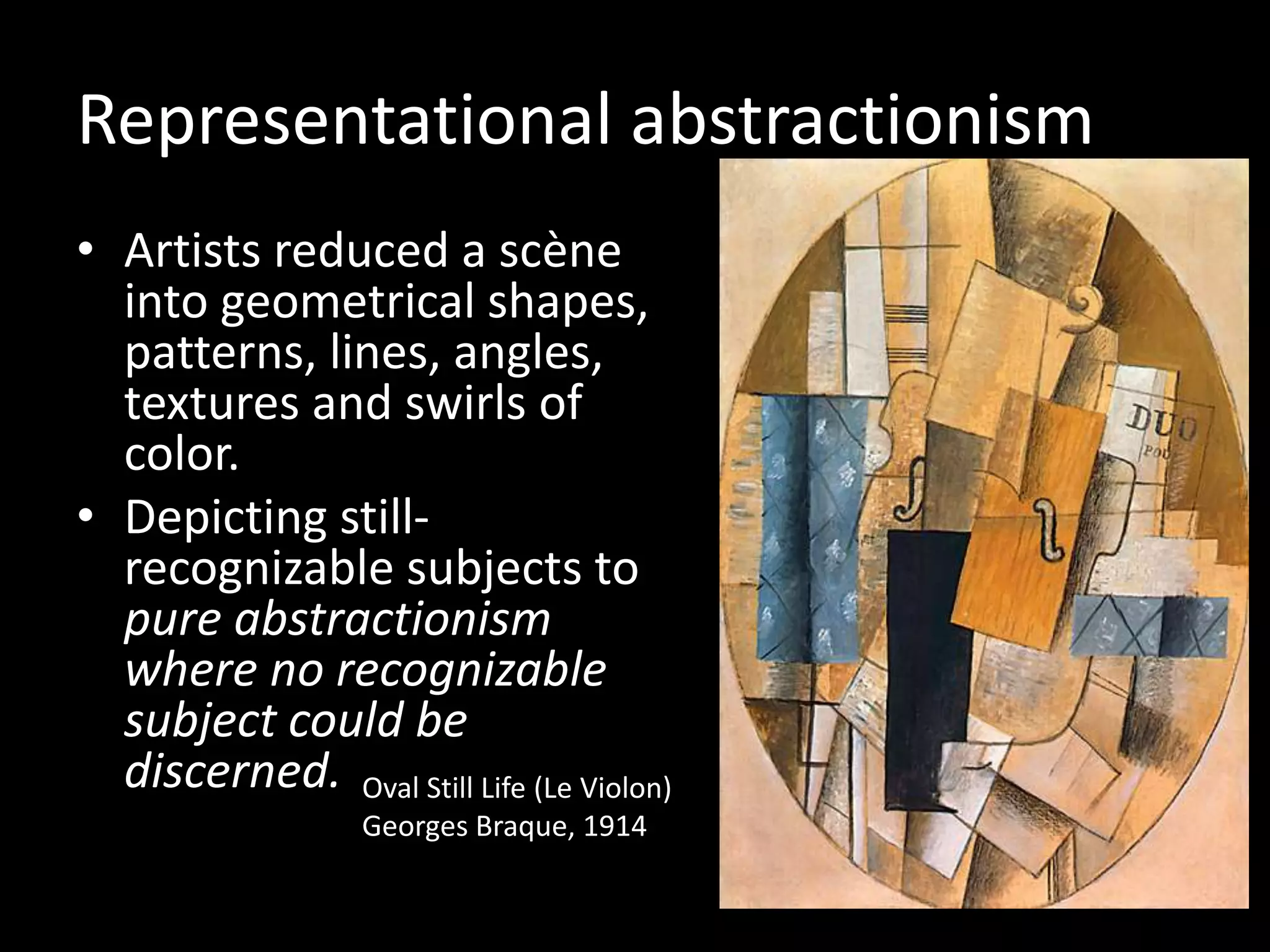 Abstractionism ARTS grade 10 | PPTX