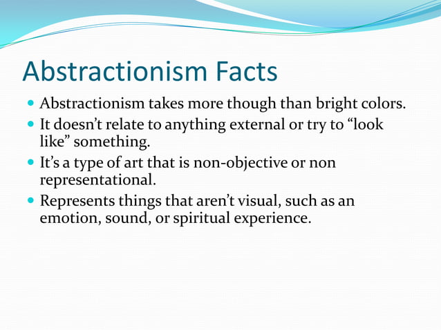 Abstractionism | PPTX | Modern Art | Fine Art