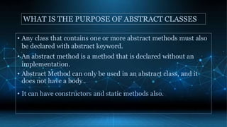 Abstraction java | PPTX
