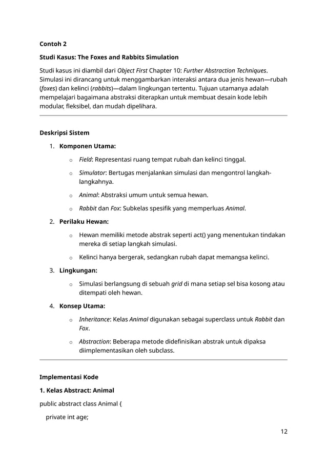 Abstraction Techniques untuk kelas Pemrograman Obyek Java.docx