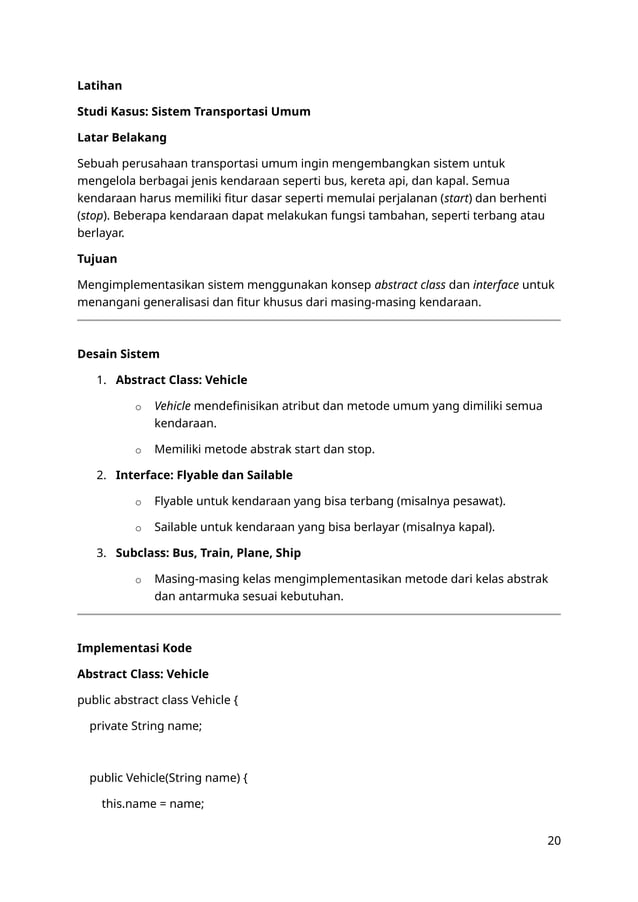Abstraction Techniques untuk kelas Pemrograman Obyek Java.docx