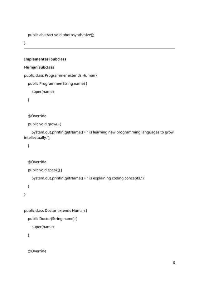 Abstraction Techniques untuk kelas Pemrograman Obyek Java.docx