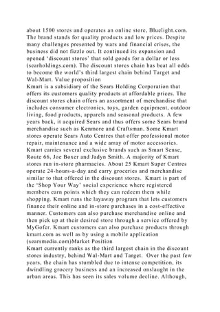 AbstractKmart is one of the leadin.docx