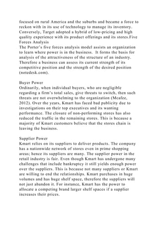 AbstractKmart is one of the leadin.docx