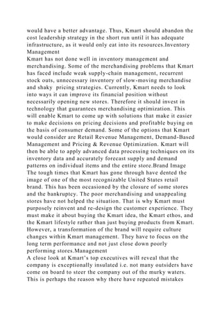 AbstractKmart is one of the leadin.docx