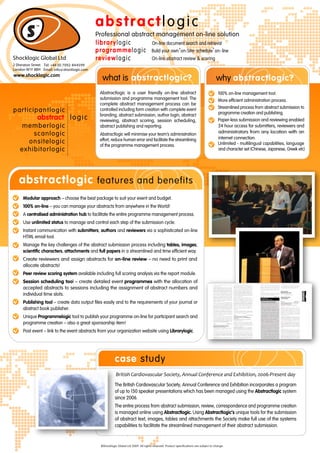 Online abstract managenent by Shocklogic | PDF | Technology & Computing