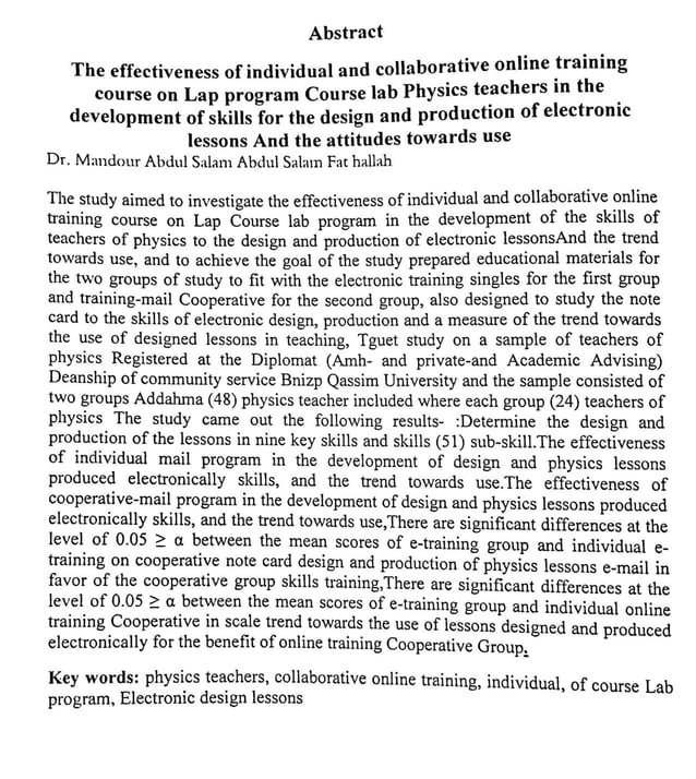 Abstract mandour abdelsalam | PDF