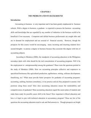 Abstract of accounting subject as perceived by business students | DOCX ...