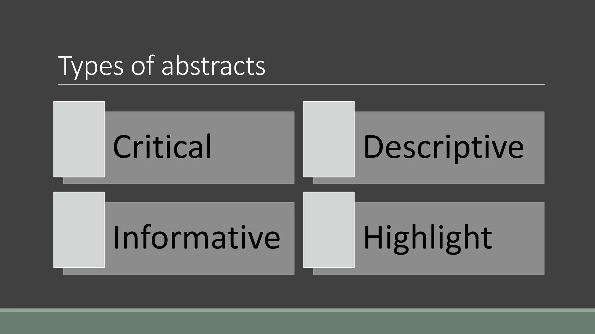 Abstract of a Research | PPTX