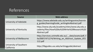 Abstract of a Research | PPTX