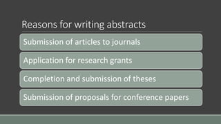 Abstract of a Research | PPTX