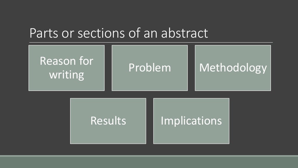 Abstract of a Research