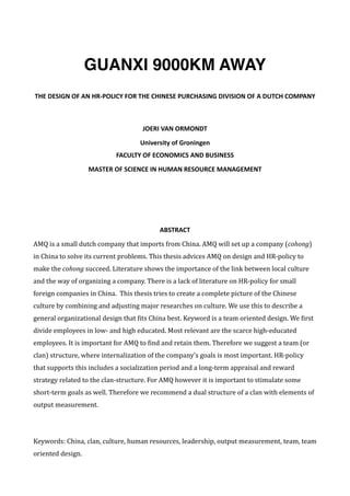 Abstract Of Guanxi 9000km Away J Van Ormondt | PDF