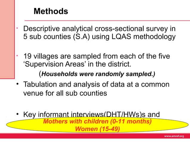 Using Lot Quality Assurance Survey Lqas For Local Program Monitoring