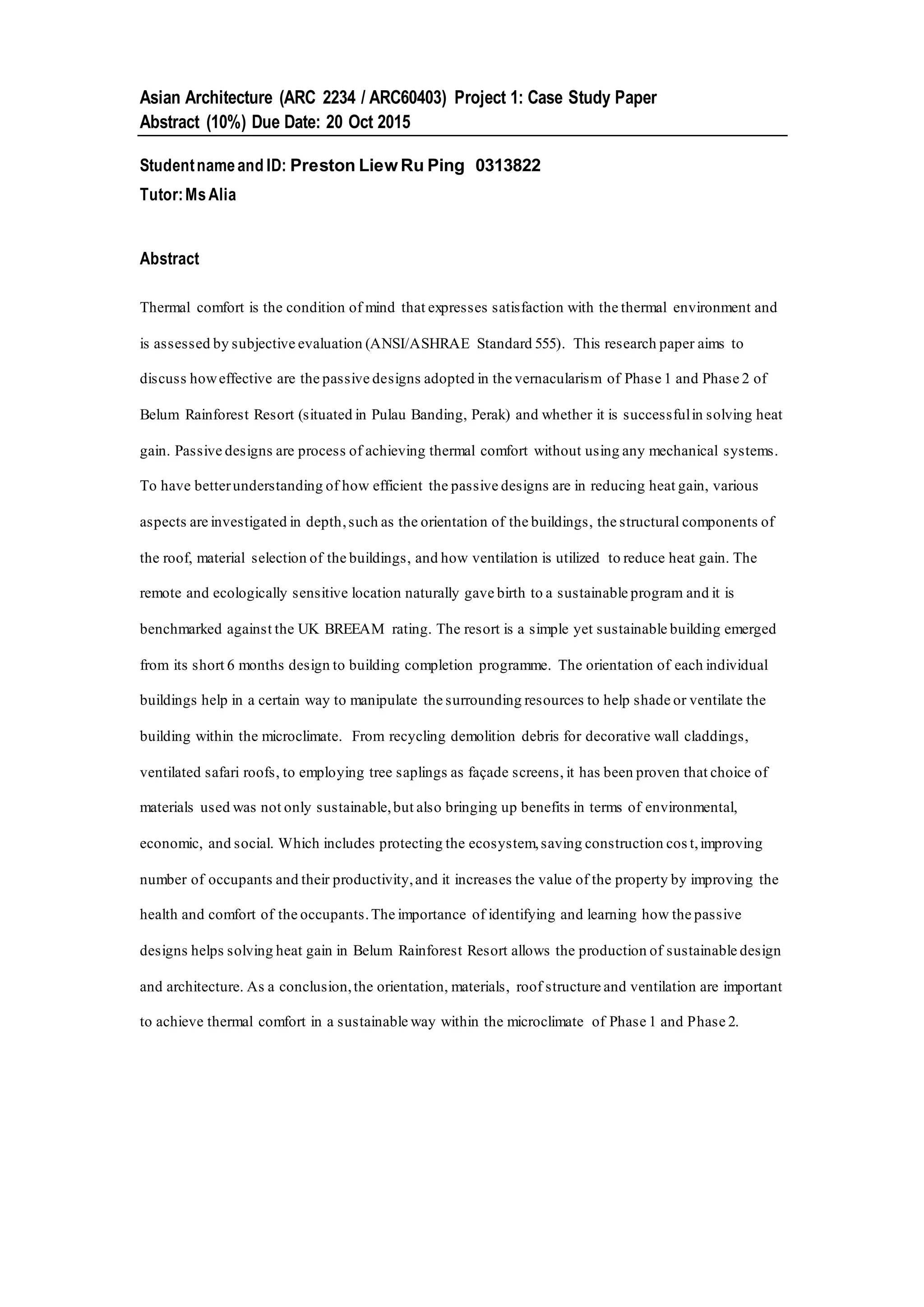 Abstract preston liew ru ping | PDF