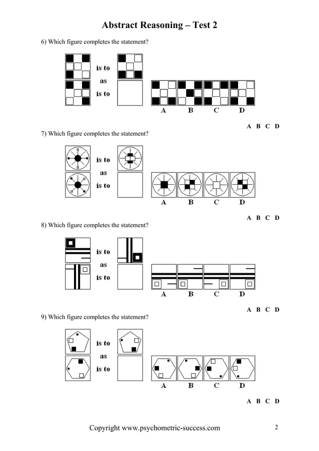 Abstract reasoning 2 | PDF | Educational Assessment | Education
