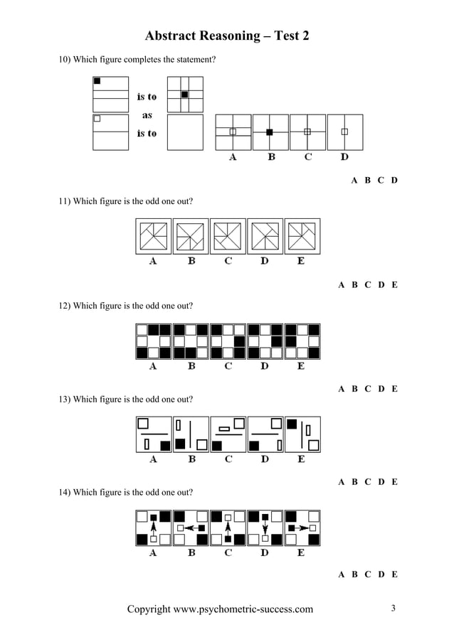 Abstract reasoning 2 | PDF | Educational Assessment | Education