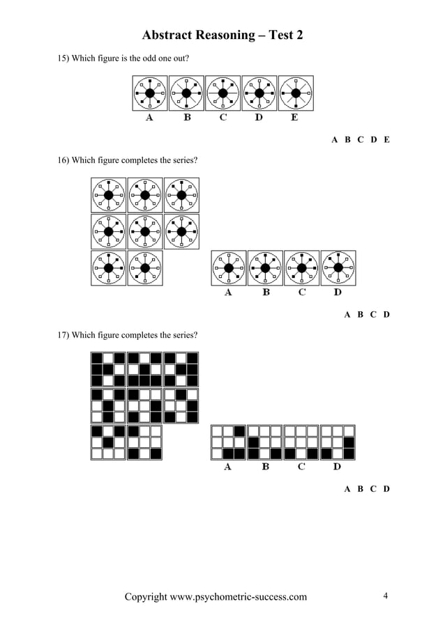 Abstract reasoning 2 | PDF | Educational Assessment | Education