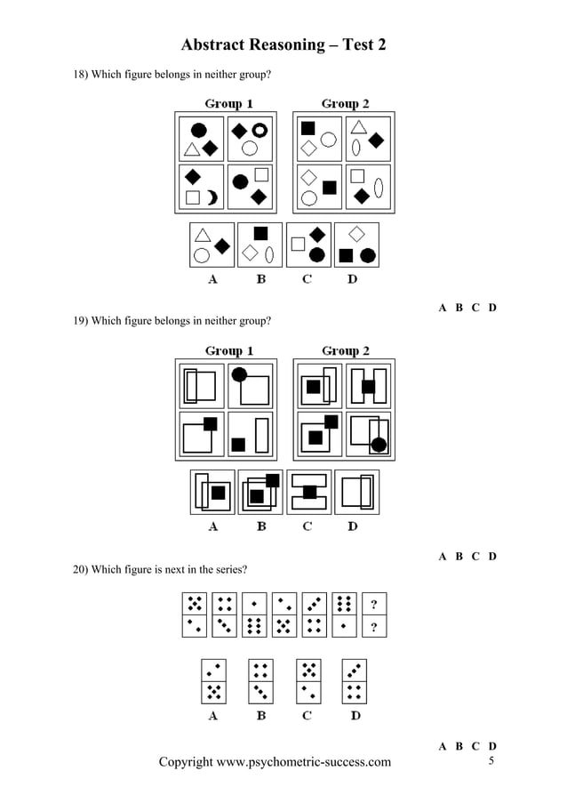 Abstract reasoning 2 | PDF | Educational Assessment | Education