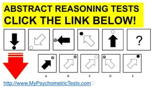 Abstract Reasoning Test Questions & Answers | PPTX