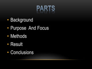Parts Of The Abstract | PPT