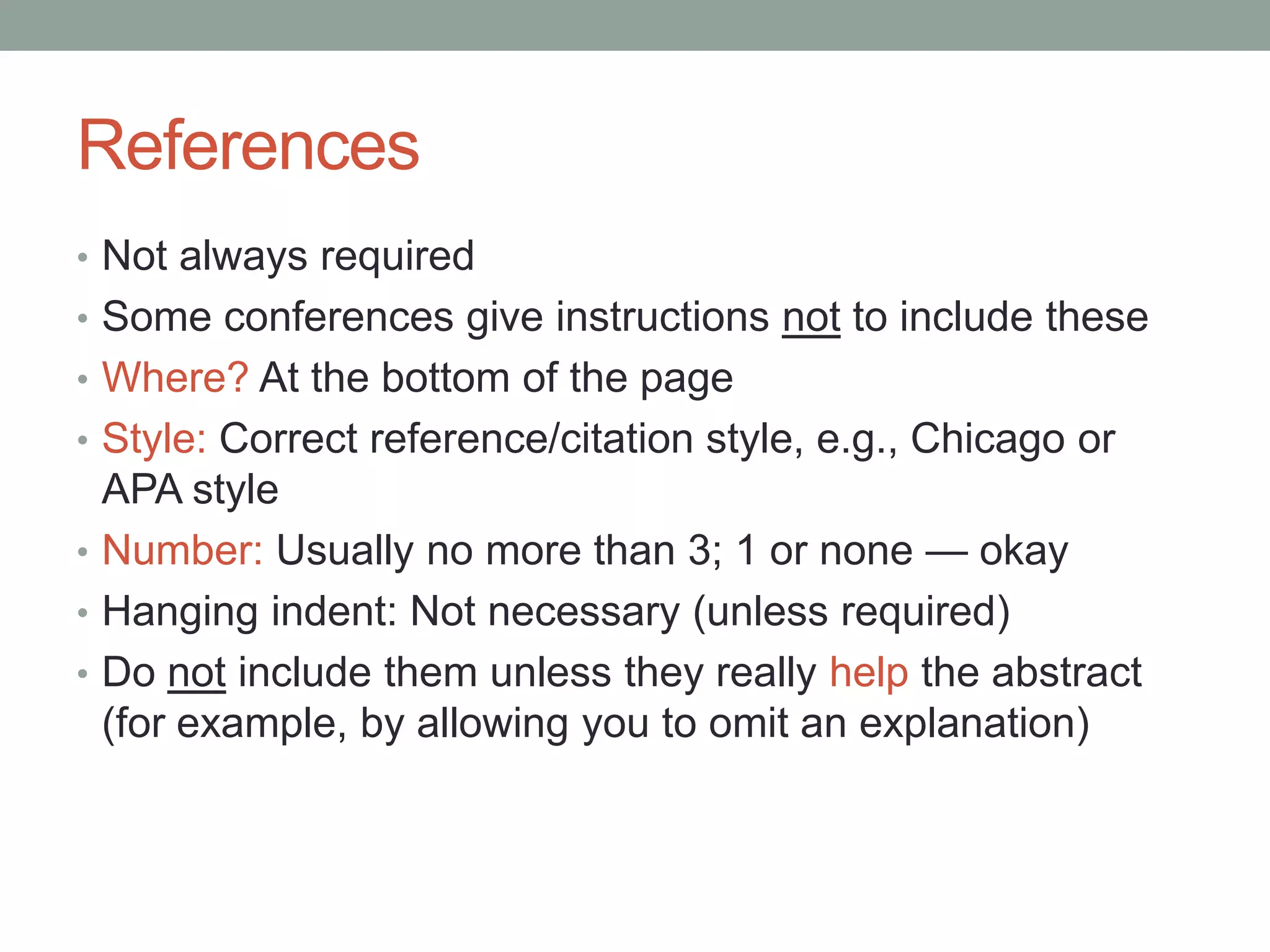 How to Write a One-Page Abstract | PPTX