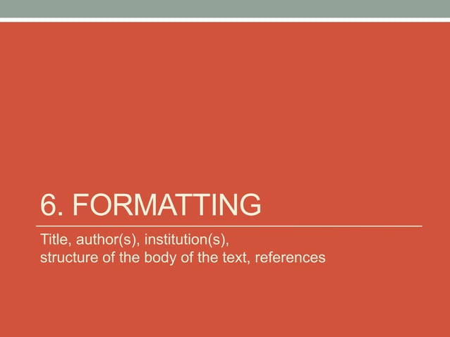How to Write a One-Page Abstract | PPTX